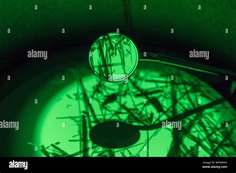 Asbestos Fibers Under Microscope