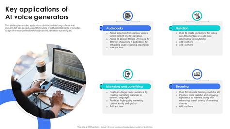 Key Applications Of Ai Voice Generators Ai Content Generator Platform Ai Ss V Ppt Powerpoint