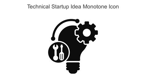 Technical Startup Idea Monotone Icon In Powerpoint Pptx Png And Editable Eps Format Ppt Presentation