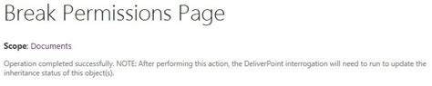 permission inheritance deliverpoint 2013 and add in 1