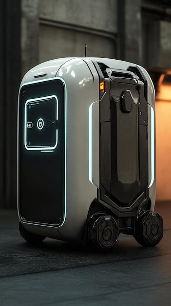 Autonomous Delivery Pod With Sleek Modular Design Premium Ai Generated Image