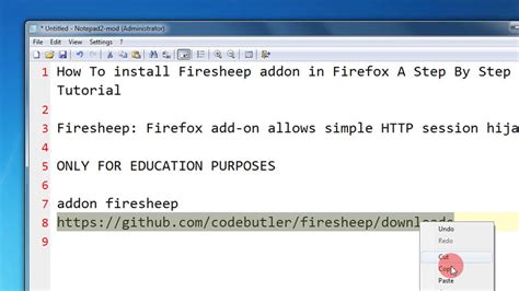 How To Install Firesheep Addon In Firefox A Step By Step Tutorial Youtube