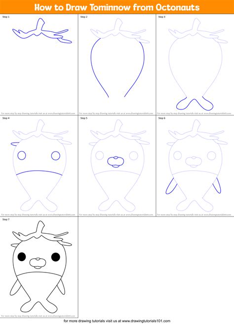How To Draw Tominnow From Octonauts Octonauts Step By Step