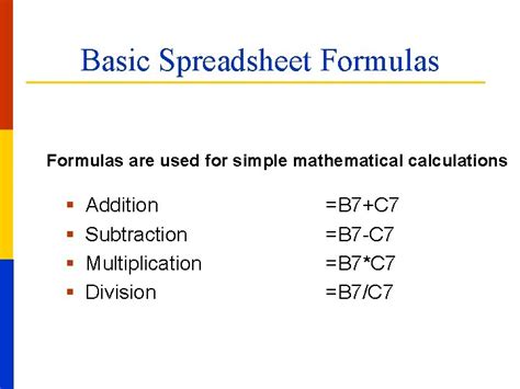 Spreadsheets Objective 6 01 Demonstrate Basic Spreadsheet Concepts