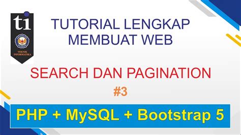 Tutorial Membuat Web Menggunakan Php Mysql Dan Bootstrap 5 Search