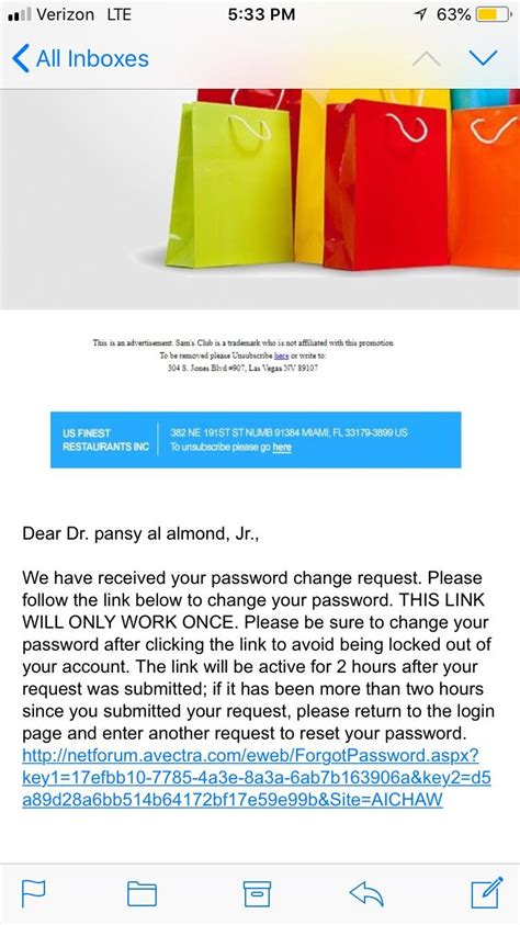 To Phish Me By Addressing Me By Name R Therewasanattempt