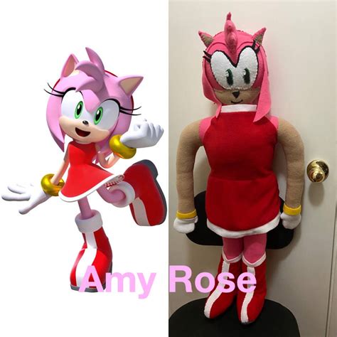 Plush Toy Comparisons Amy Rose By Zoommf2005 On Deviantart