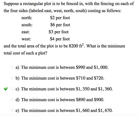 Solved Suppose A Rectangular Plot Is To Be Fenced In With Chegg
