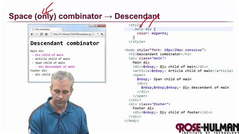 Css Combinators Youtube