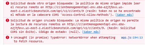 Javascript Solicitud Desde Otro Origen Bloqueada Aún Implementando