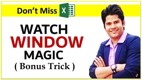 How To Properly Use Watch Window In Excel Bonus Trick Included