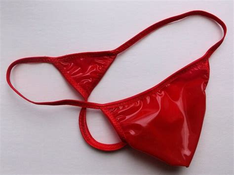 Herren Latex Gummi G String Tanga Vorne Zweite Konturiert Haut Etsy