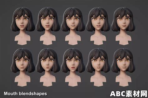模块化风格化人类动画3d角色 Unity Asset Modular Stylized Character V2 0 2 Abc素材资源网