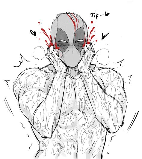 Rule 34 Amputee Bleeding Blood Blood On Face Blush Cuts Deadpool