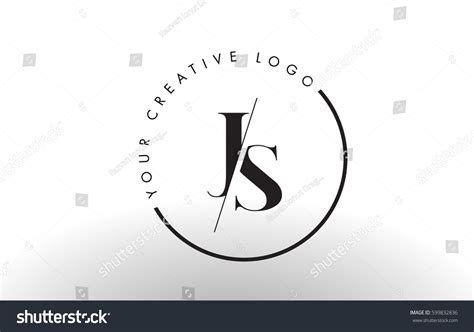 Js Letter Logo Design Creative Intersected Stock Vector Royalty Free