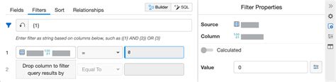 set query filter criteria support center