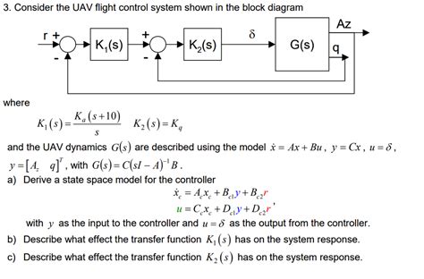solved 3 consider the uav flight control system shown in
