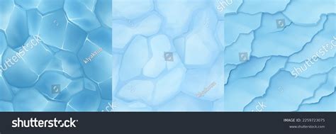 Vector Cartoon Crack Ice Game Seamless Stock Vector Royalty Free