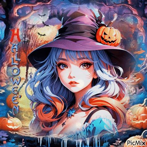 Halloween Animert  Happy Halloween Anime S Tenor