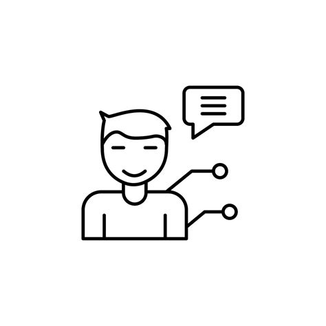 Chatting Internet Messaging User Vector Icon Illustration 23164606