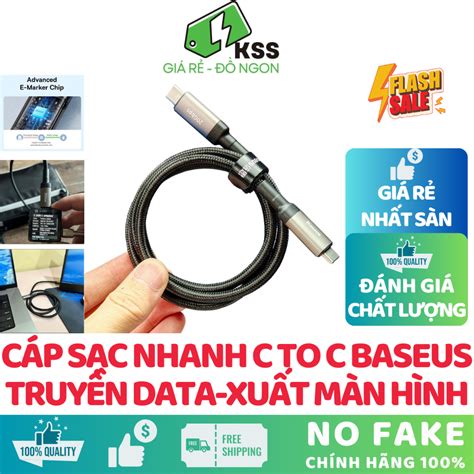 C P S C Nhanh Type C Baseus Pd W Truy N Data T C Cao Gbps Xu T M N H Nh K Hz Kss