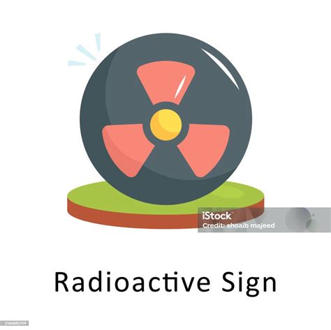 방사능 기호 벡터 플랫 아이콘 디자인 일러스트 레이 션 기호 흰색 배경 Eps 10 파일 0명에 대한 스톡 벡터 아트 및 기타