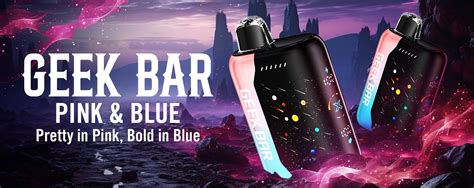 Geek Bar Pink And Blue Flavor Sweet Candy Style Vape