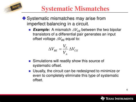 An Introduction To Matching And Layout Alan Hastings Texas Instruments