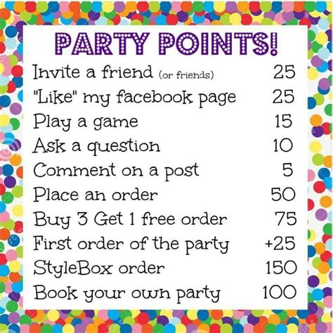 Party Points Like Facebook