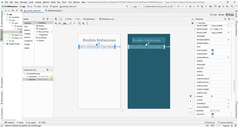 Membuat Aplikasi Biodata Mahasiswa Dengan Android Studio Tugas PAB