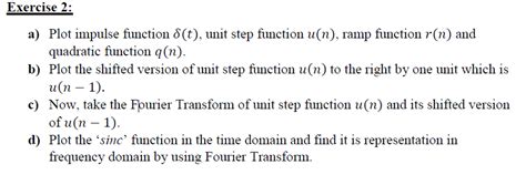 Solved a Plot impulse function δ t unit step function Chegg