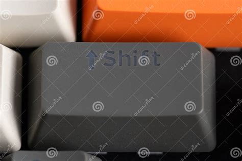 Shift Key On Keyboard Closeup Of Gray Color Stock Image Image Of Color Text 347643273