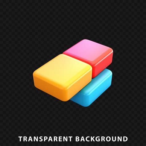 Premium PSD D Render Eraser Isolated On Transparent Background