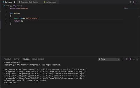Whenever I Try To Run C Program On Vs Code It Always Show Error Sometimes It Shows It Cannot