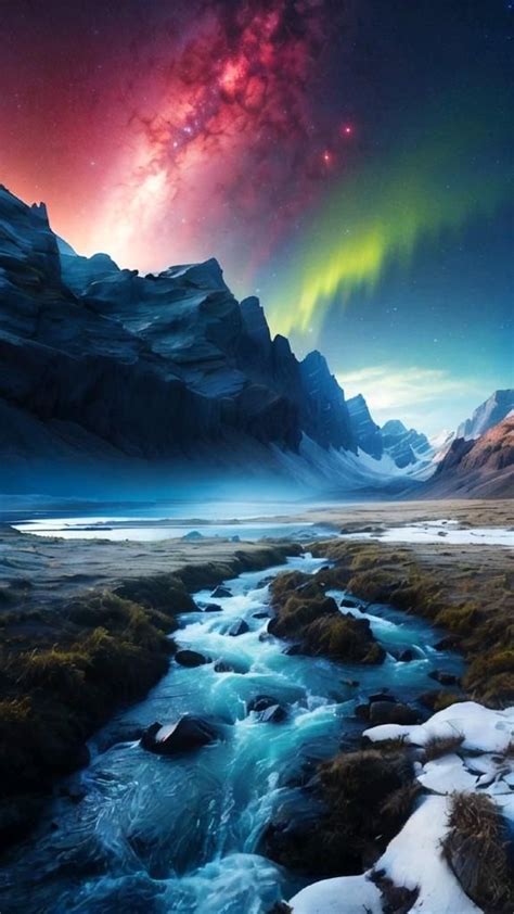 Animated Wallpapers Of Aurora And Stars