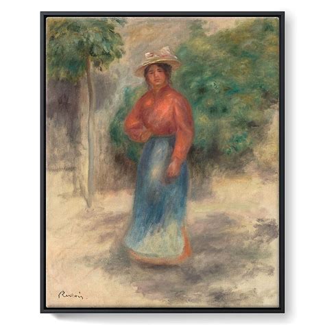 Gabrielle In The Garden Framed Canvas · Boutiques De Musées