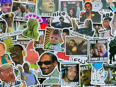 Funny Meme Sticker Pack Etsy