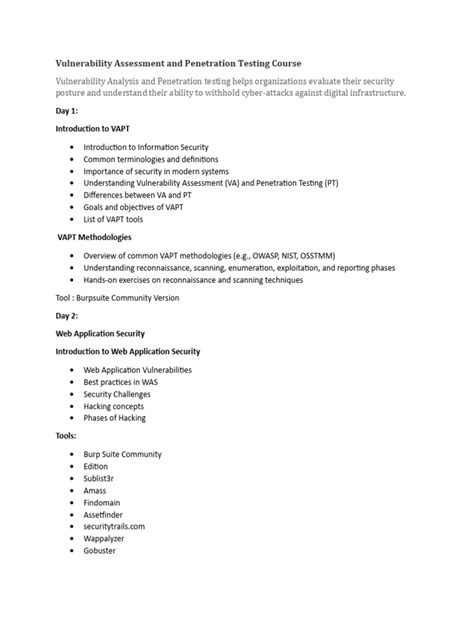 5 Days Workshop Pdf Penetration Test Malware