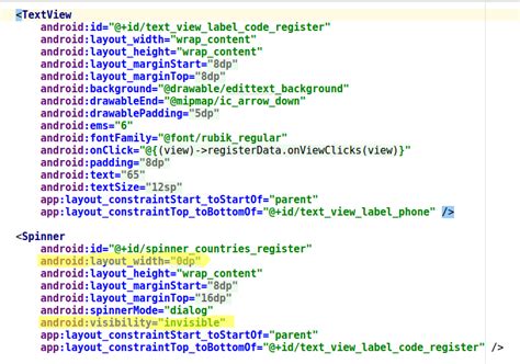 android how to bring spinner arrow closer to selected text stack