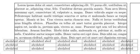 Tables Specially Indent Tabular Environment To The Left Tex Latex