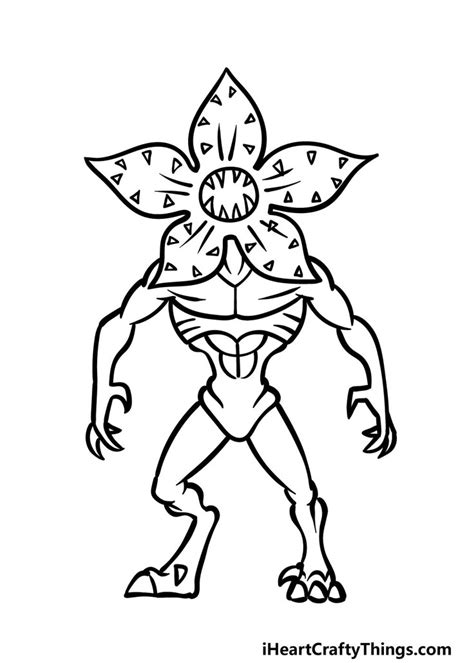 How To Draw A Demogorgon A Step By Step Guide Desenhos Irados Para Desenhar Desenhos Fáceis