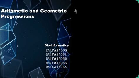 Ppt Arithmetic And Geometric Progressions Powerpoint Presentation Free Download Id 13716583