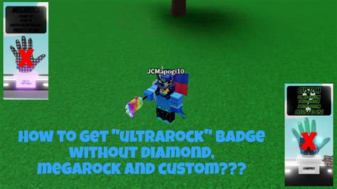 Slap Battles - HOW TO GET "ULTRAROCK" BADGE (OBBY GLOVE) (WITHOUT DIAMOND MEGAROCK ETC) - YouTube