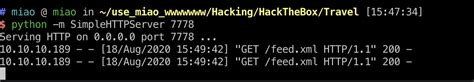 travel hackthebox 喵喵喵喵 愚かな人間