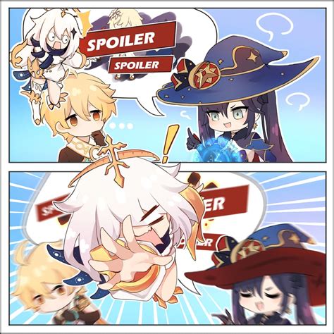 Mona Aether And Paimon Genshin Impact Drawn By Hafuku Danbooru