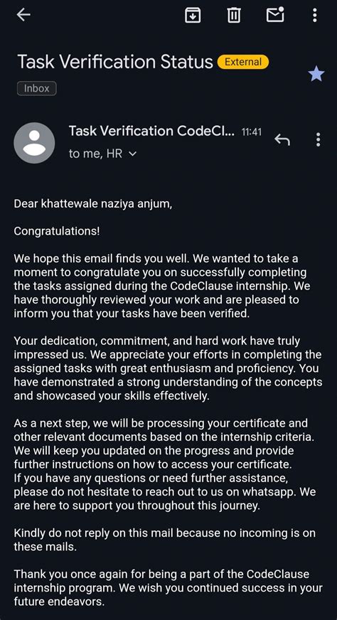 Khattewale Anjum On Linkedin Codeclause Internshipjourney