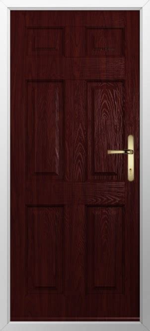 Solidor™ Tenby Solid Timber Composite Door In Rosewood