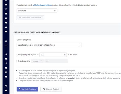 Tutorials On Editing Variant Price And Compared Price • Hextom Bulk