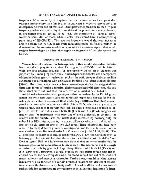 The Modes Of Inheritance Of Insulin Dependent Diabetes Mellitus Or The Genetics Of Iddm No