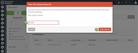 Deleting Leads From The Contact Manager And Lists